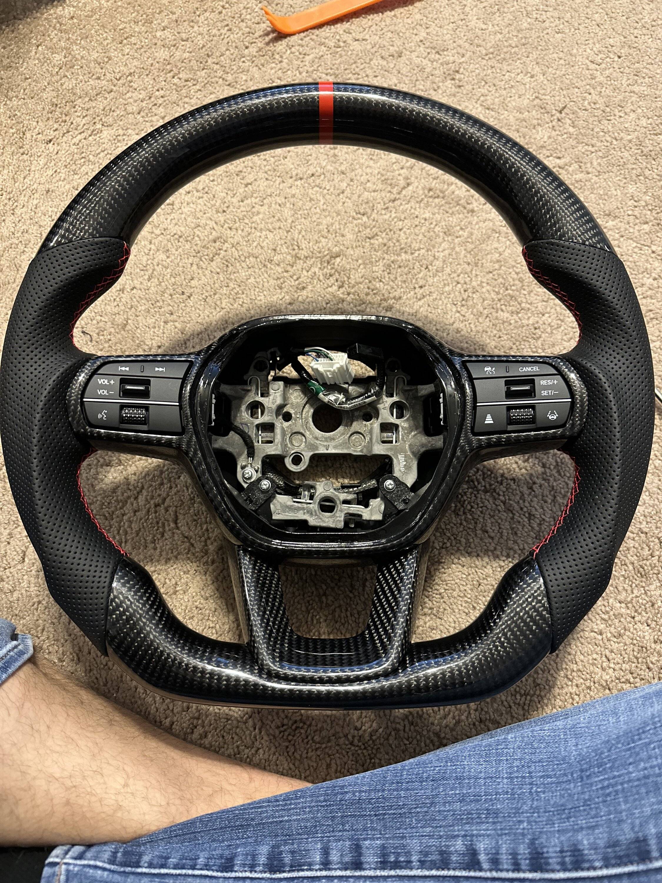 TTD Craft Carbon Fiber Steering Wheel installed in FL5 | CivicXI - 11th Gen Civic Type R (FL5 ...