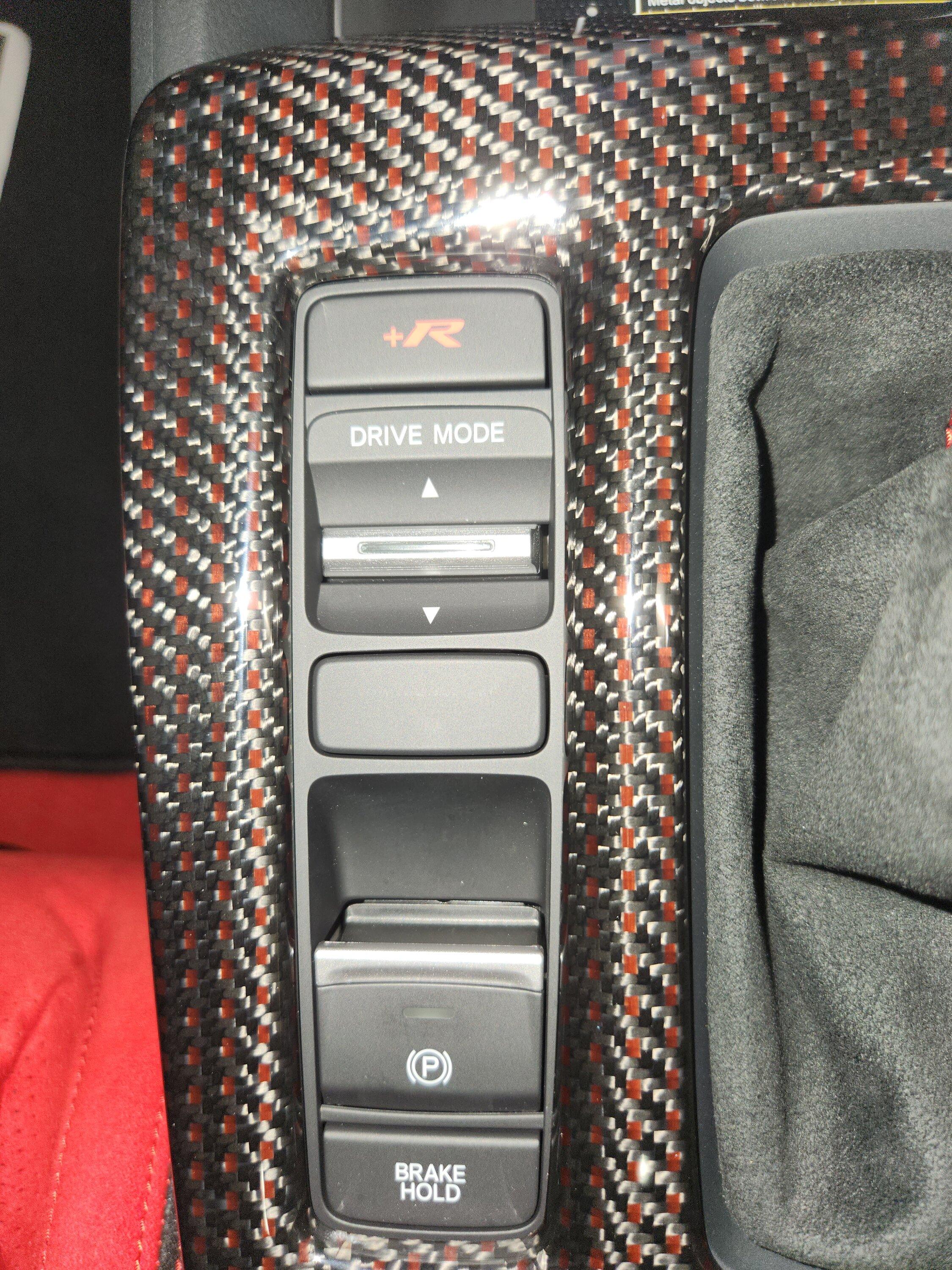 Carbon Fiber Center console inlays. | CivicXI - 11th Gen Civic Type R ...