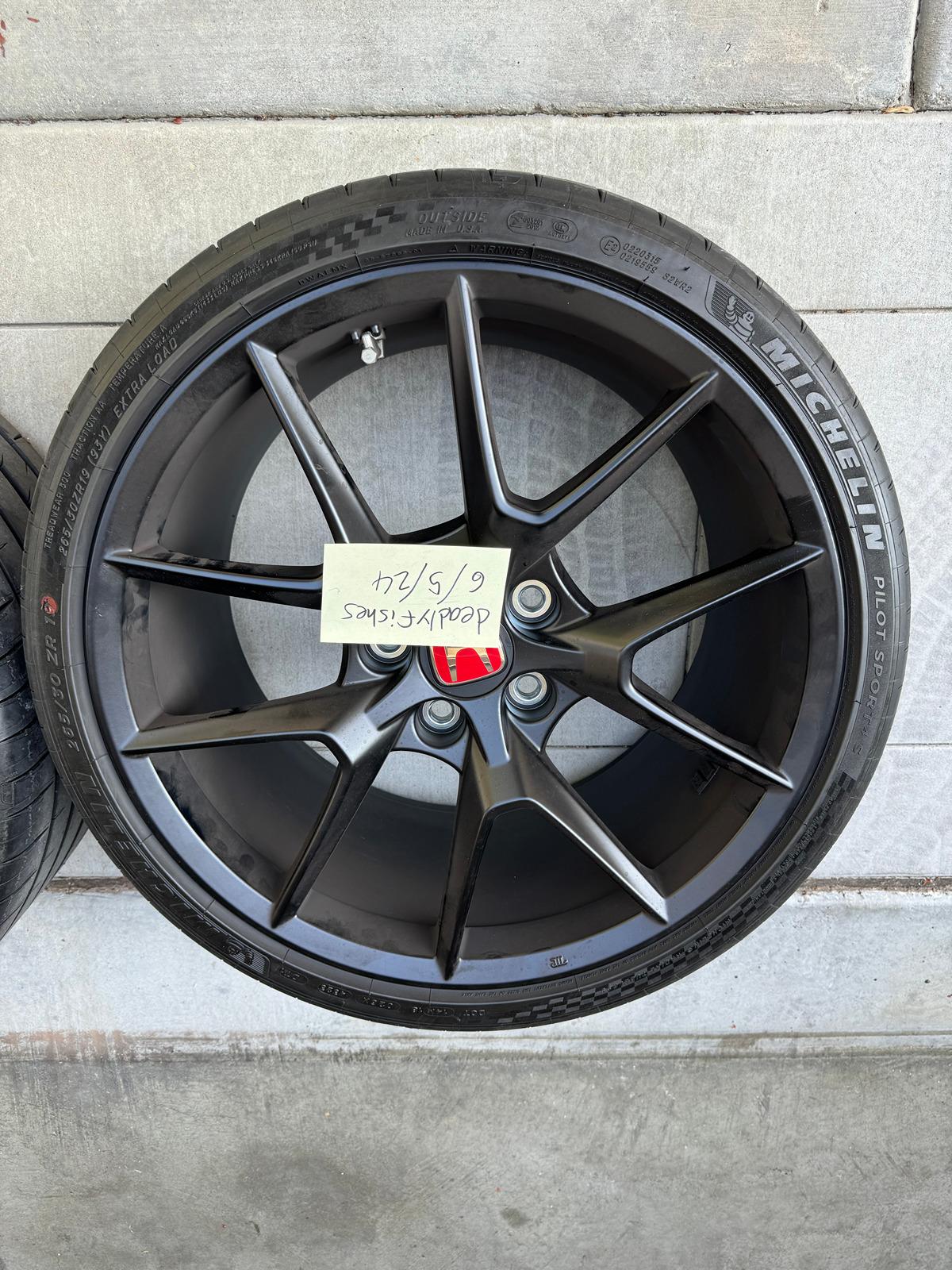 California - (SOLD!) 2024 Type R FL5 OEM Wheel and Tire Set! - Near ...