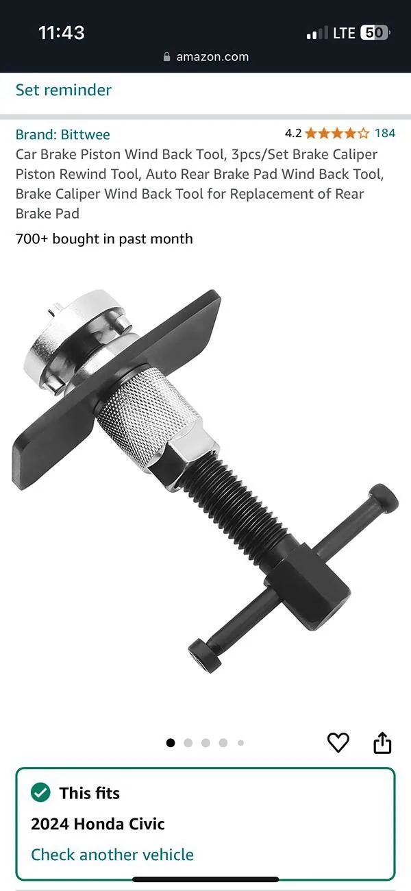 Rear brake pad change question | CivicXI - 11th Gen Civic Type R (FL5 ...