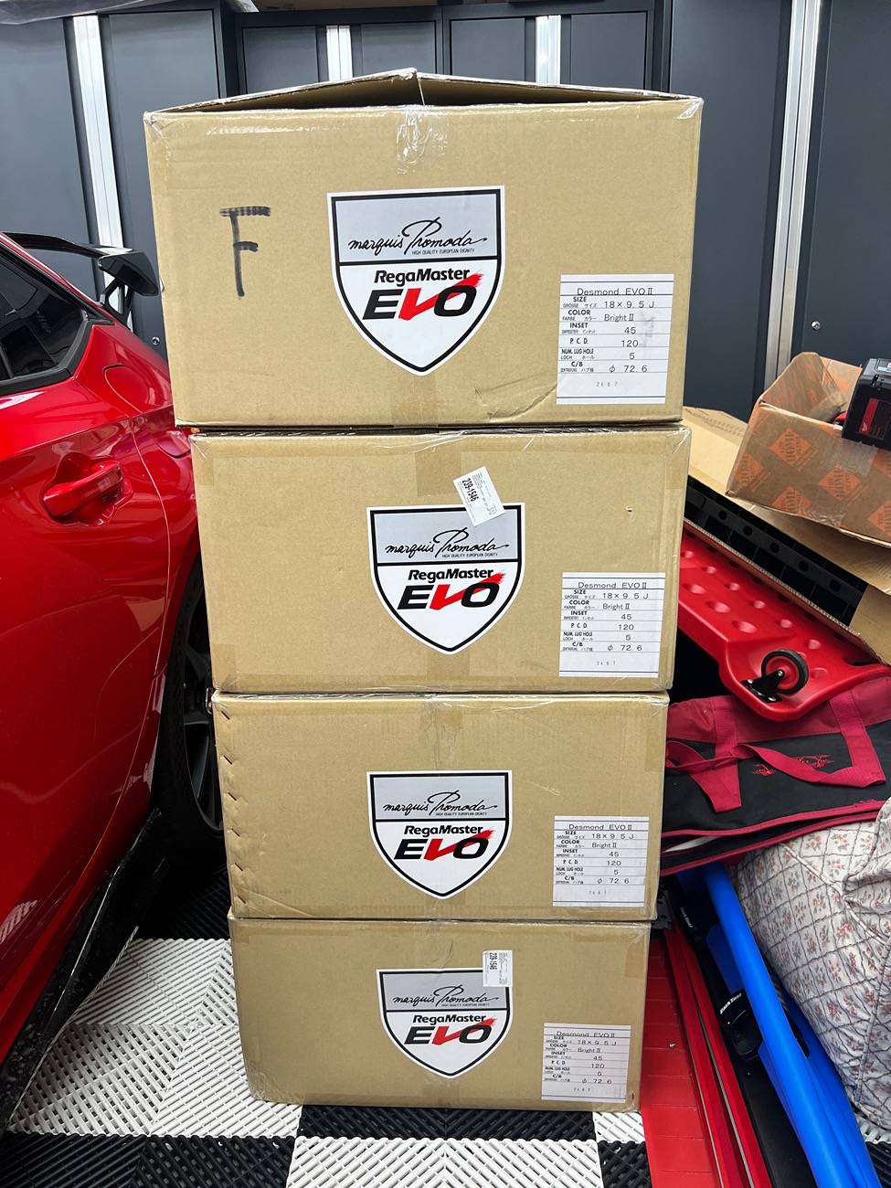 Regamaster Bright II 18 x 9.5 +45 for Flame Red | CivicXI - 11th Gen ...