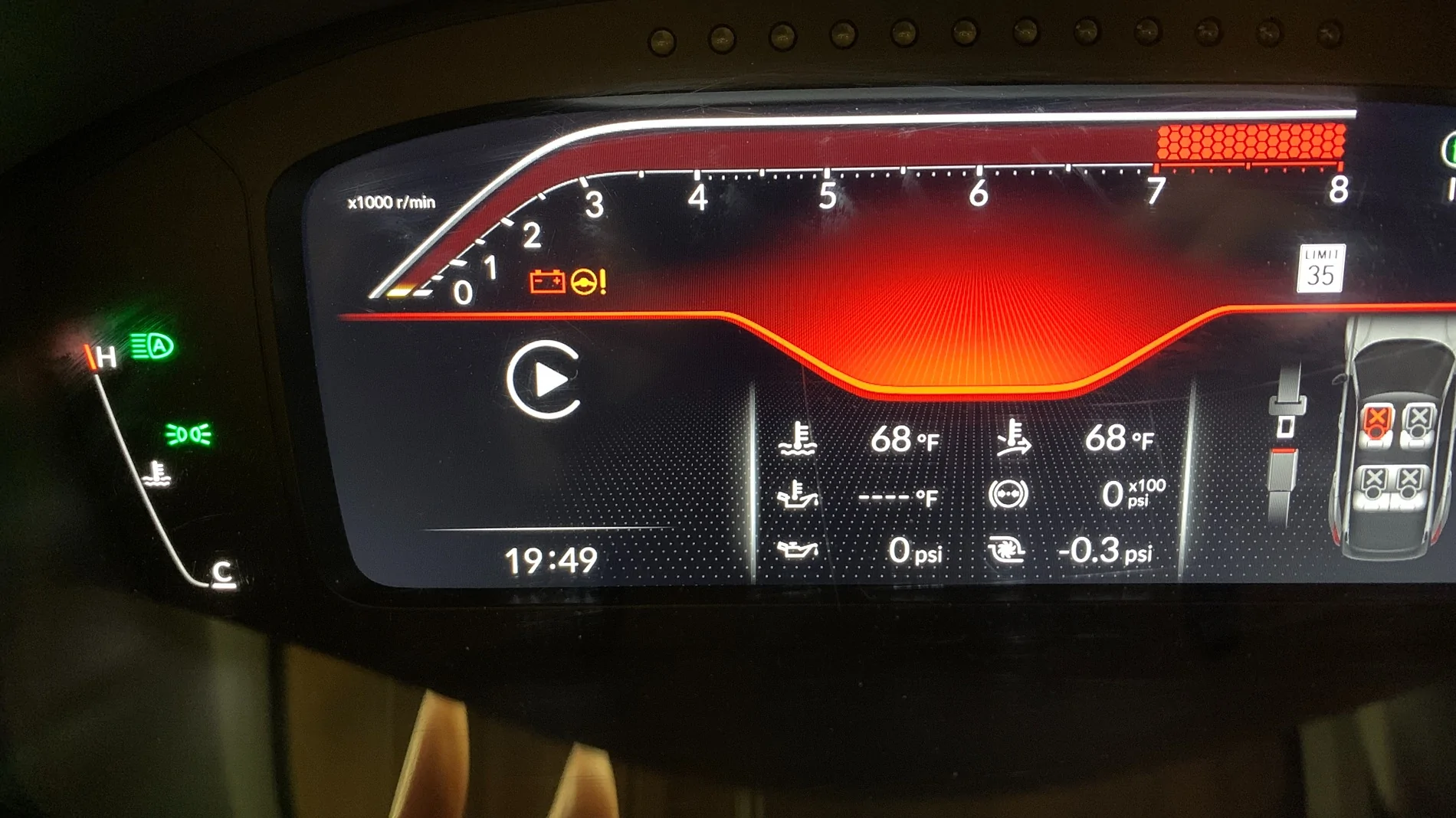 Low beam and high beam indicator on dashboard | CivicXI - 11th Gen ...